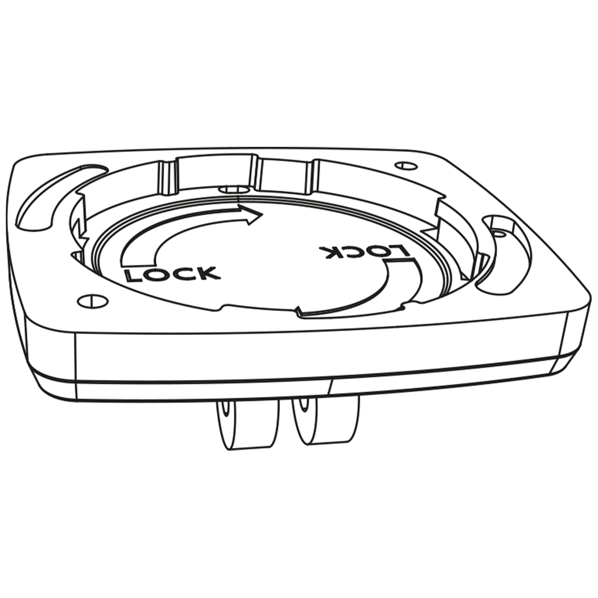 Bosch Monteringsplate for Intuvia 100 Display Smart System ...