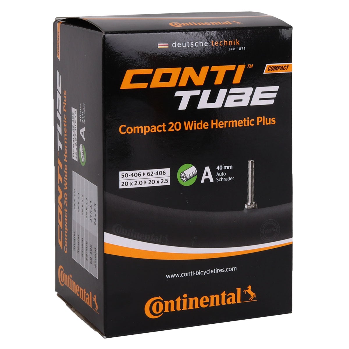 Continental Compact 20 Wide Hermetic Plus 20x2,00-2,50" Bilventil ...
